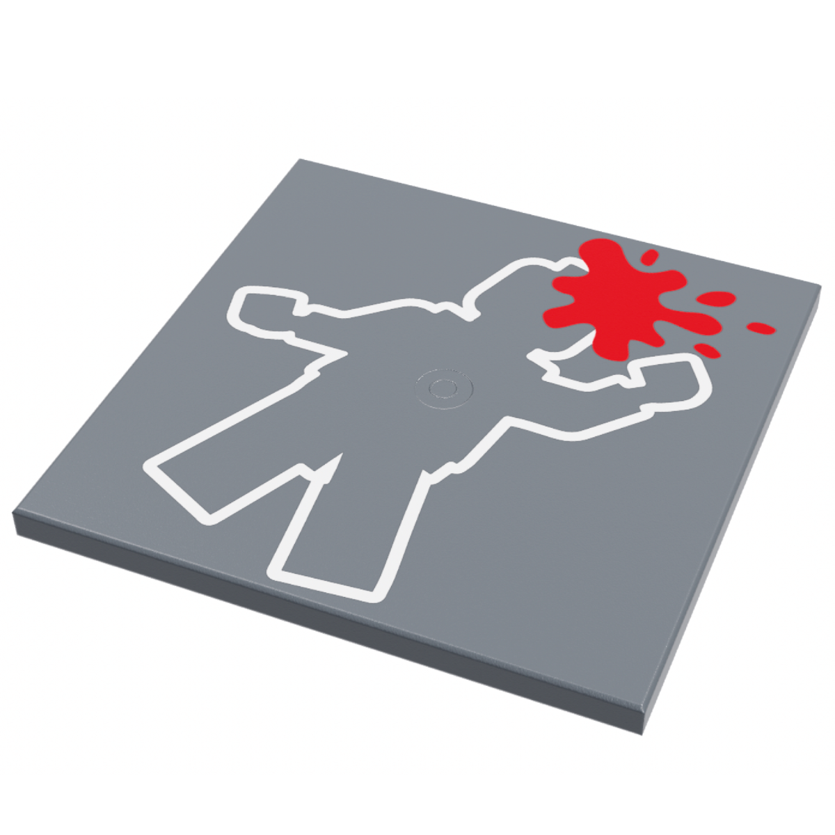 LEGO® 6x6 Tile Crime Scene Dark Bluish Gray – Hall of Bricks