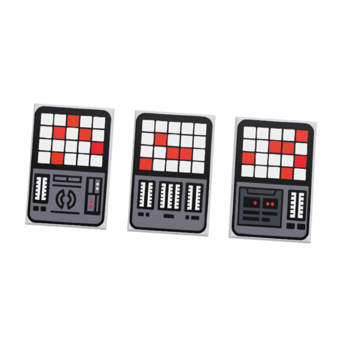 SW Customs 2x3 Tiles Control Room Panels 3-pack – Hall of Bricks