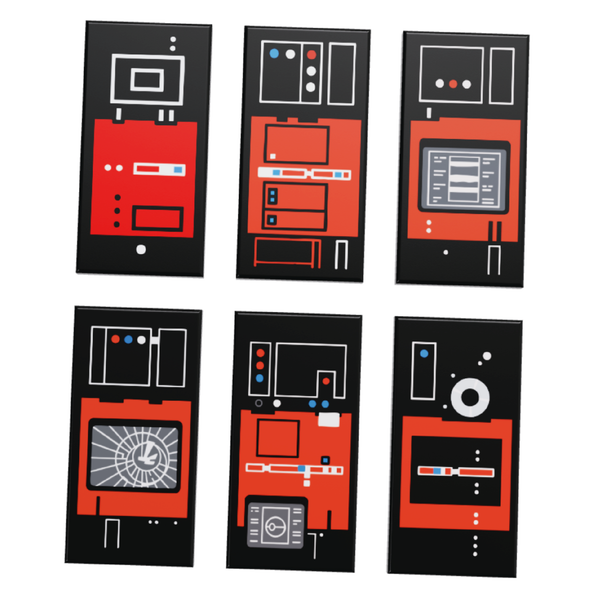 SW Customs 2x4 Tiles Control Room Panels 6-pack – Hall of Bricks