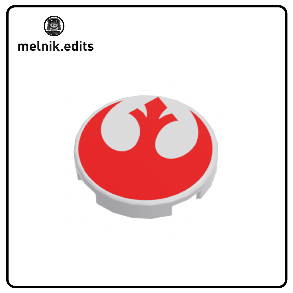 LEGO® 2x2 Tile Round Rebel Alliance light bluish gray – Hall of Bricks