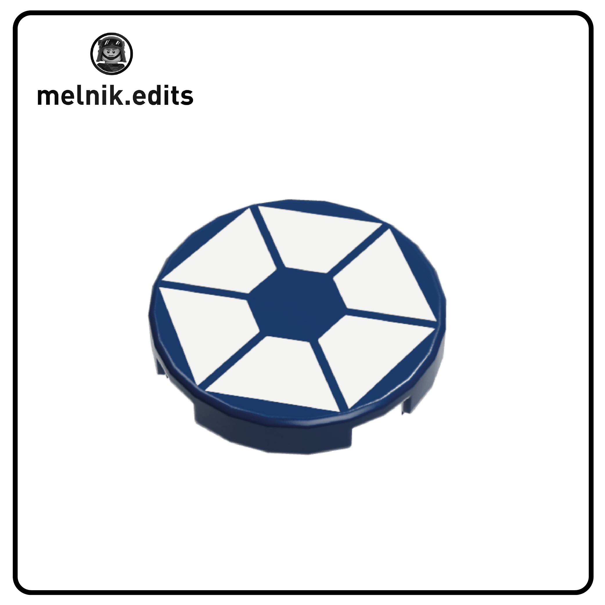 LEGO® 2x2 Tile Round Separators dark blue – Hall of Bricks