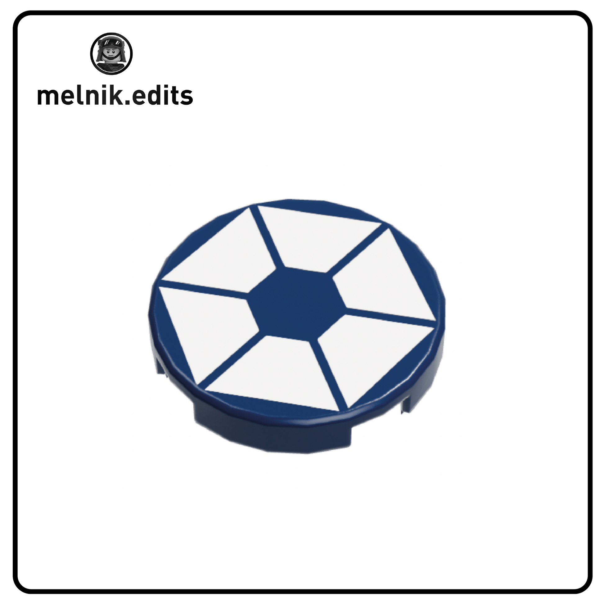 LEGO® 2x2 Tile Round Separators dark blue – Hall of Bricks