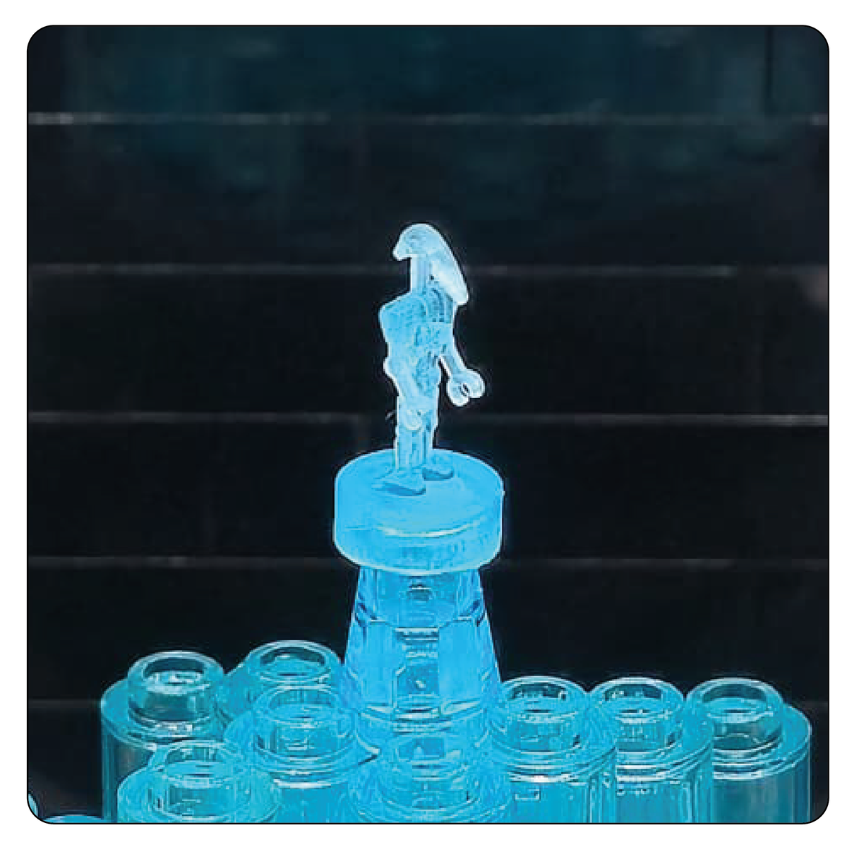 HoB 3D Holo Systems - Hologram Statuette Battle Droid – Hall of Bricks
