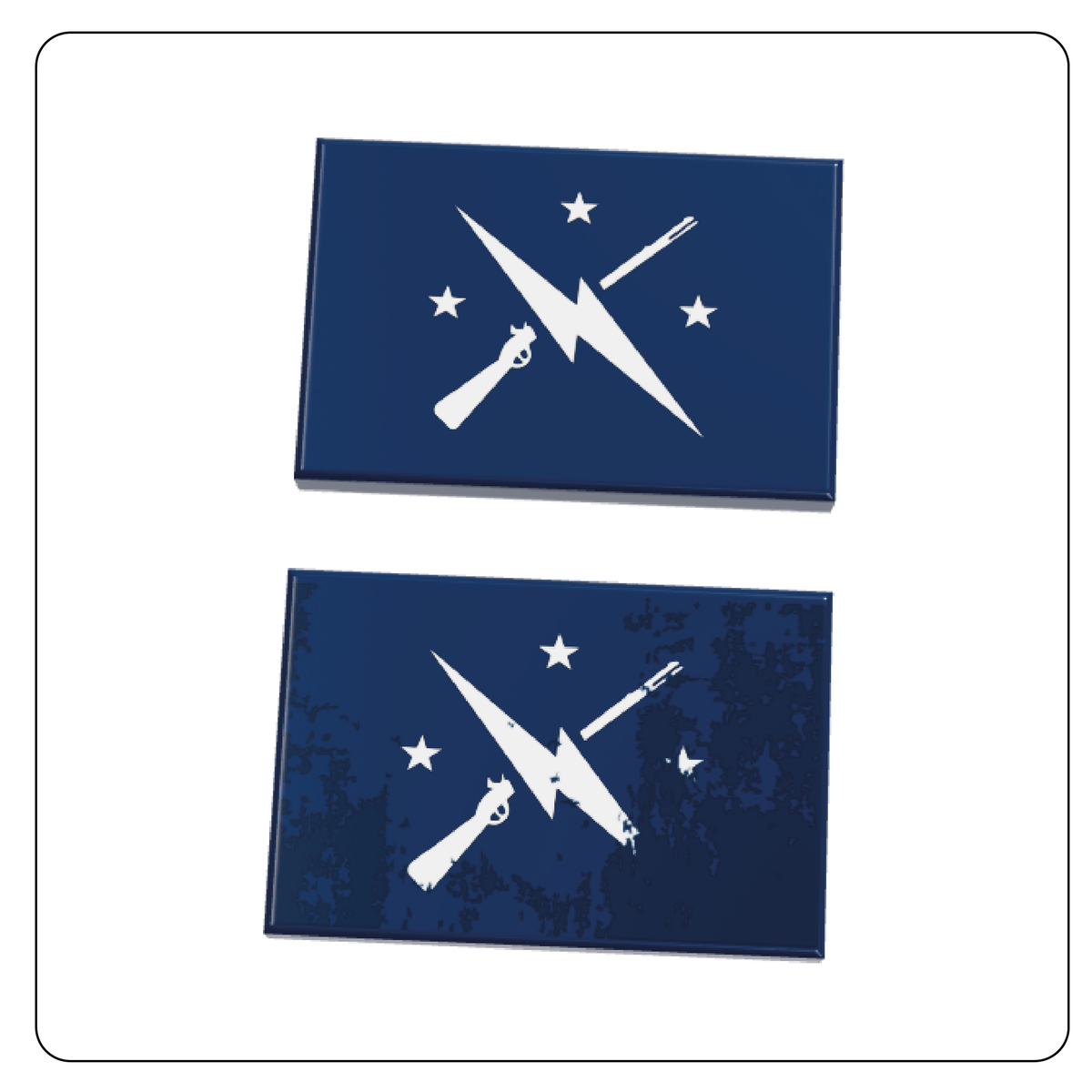 The Wasteland Custom Tiles -Minutemen Flags – Hall of Bricks