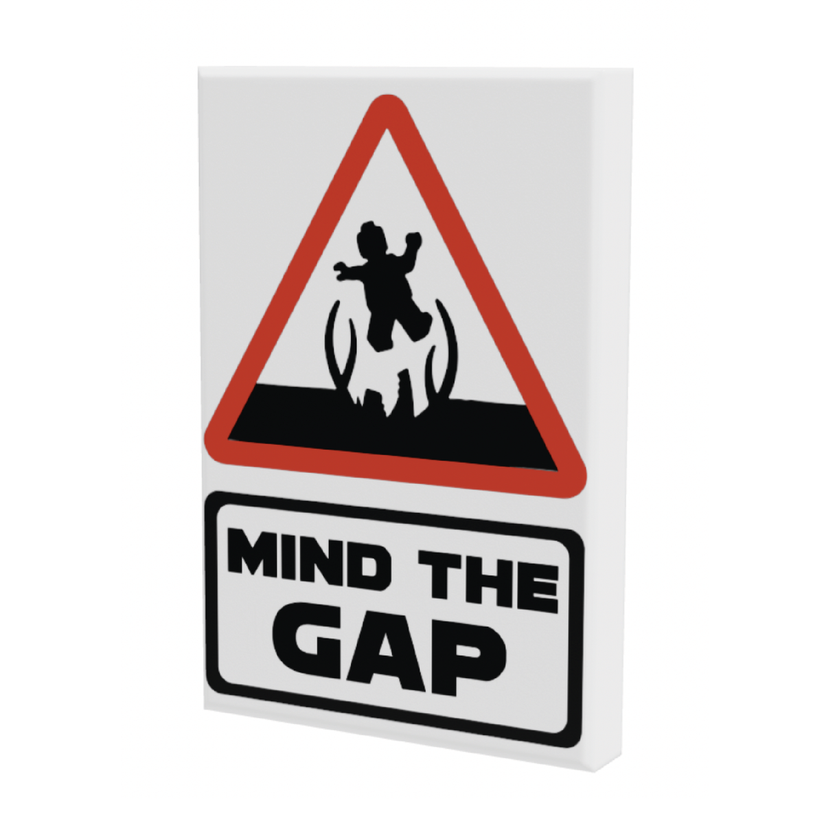 2x3 Tile Warning Sign - Mind the Gap – Hall of Bricks