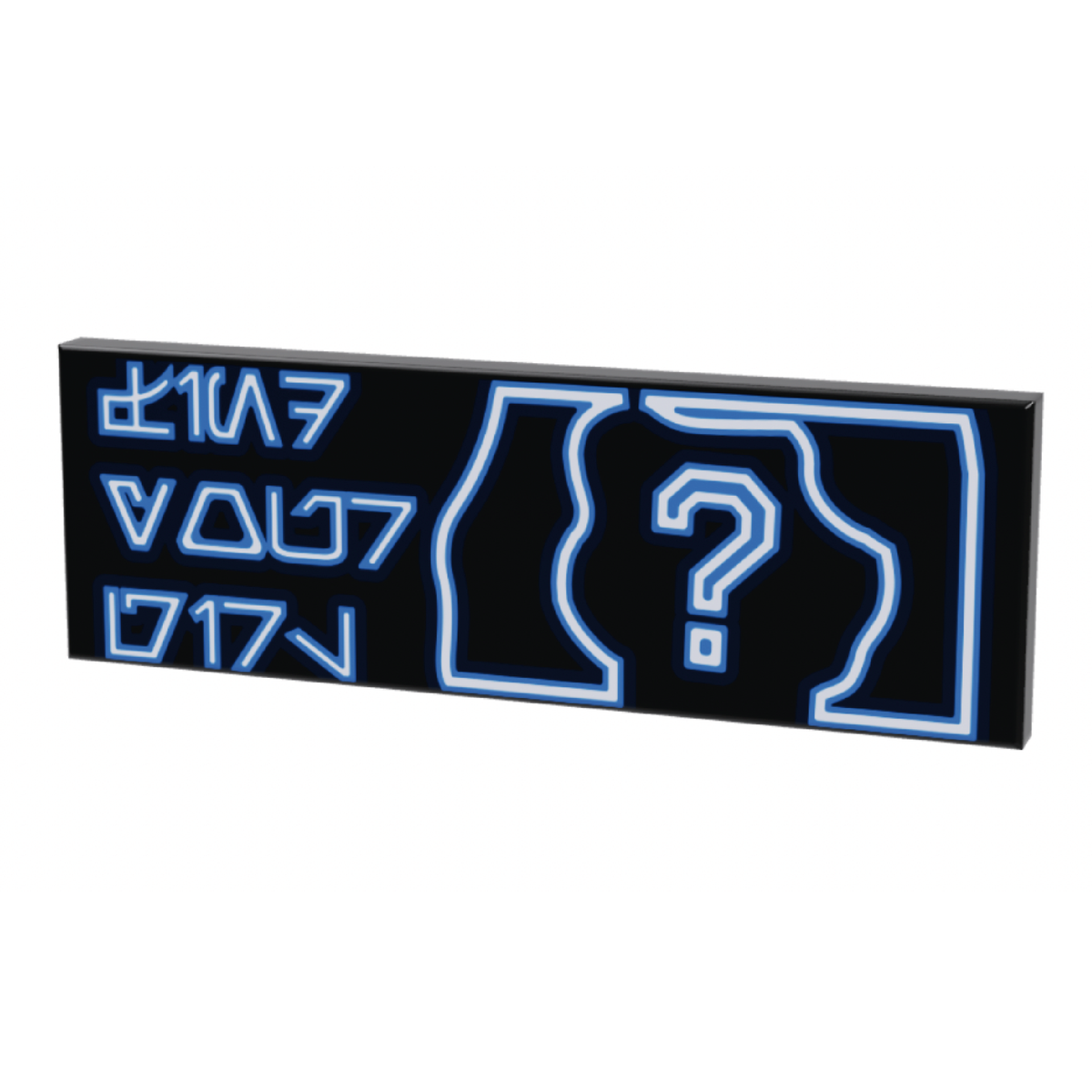 2x6 Tile Coruscant Neon Series - Find your Girl – Hall of Bricks