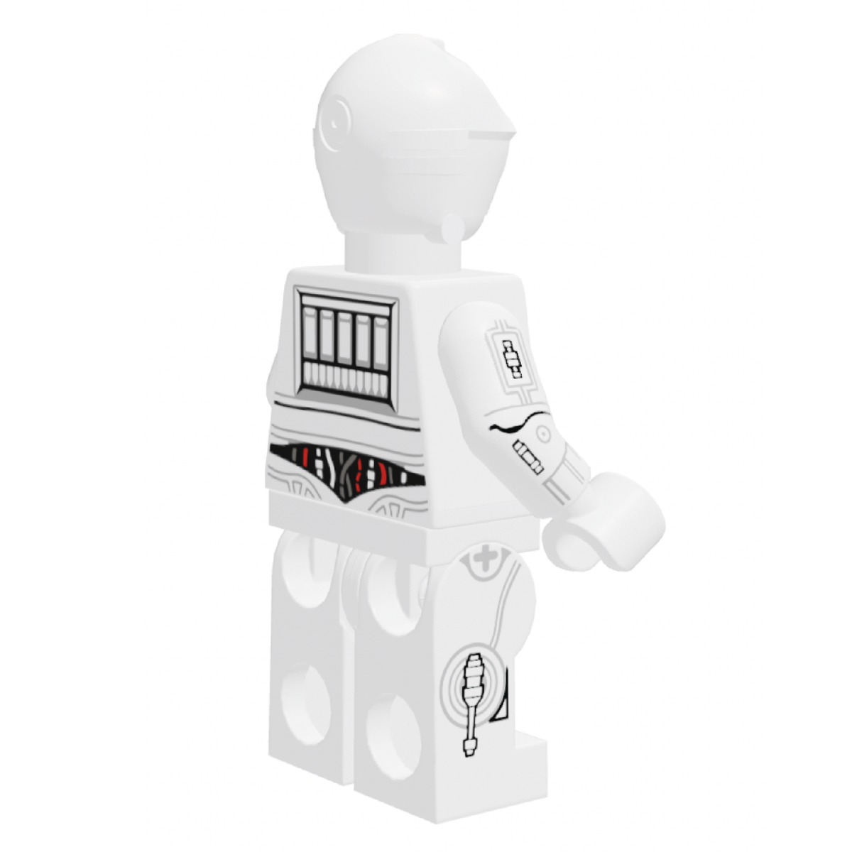 SW Customs K-3PO Protocol Droid – Hall of Bricks