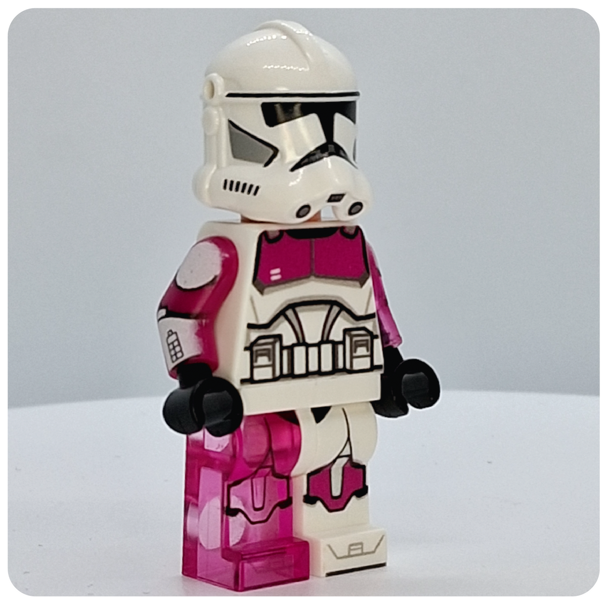 SW Customs Trans Pink Clone Trooper Minifigure – Hall of Bricks