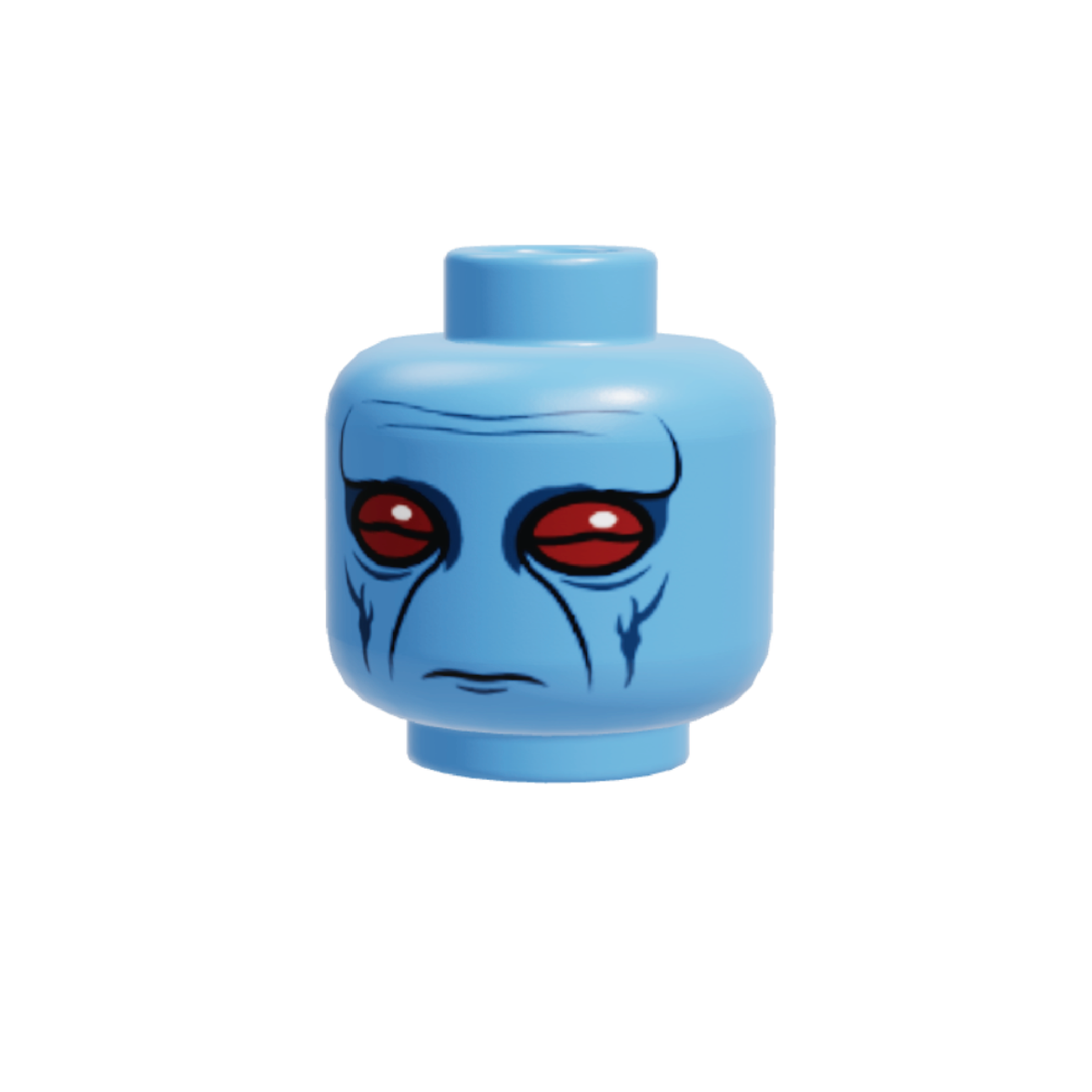 Civilian Head Series - Duros Male Medium Blue – Hall of Bricks