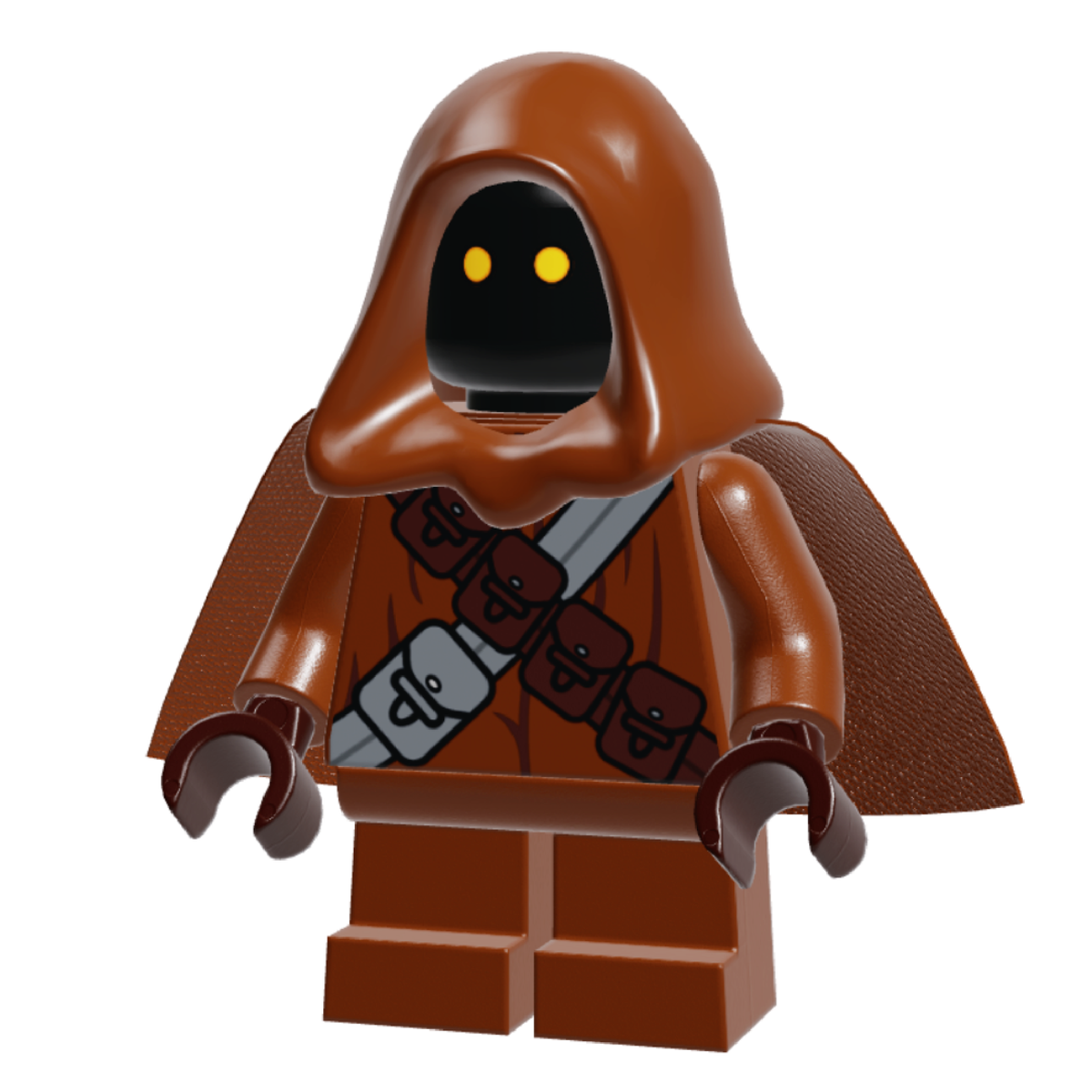 SW Customs Jawa Minifigure with Cape – Hall of Bricks