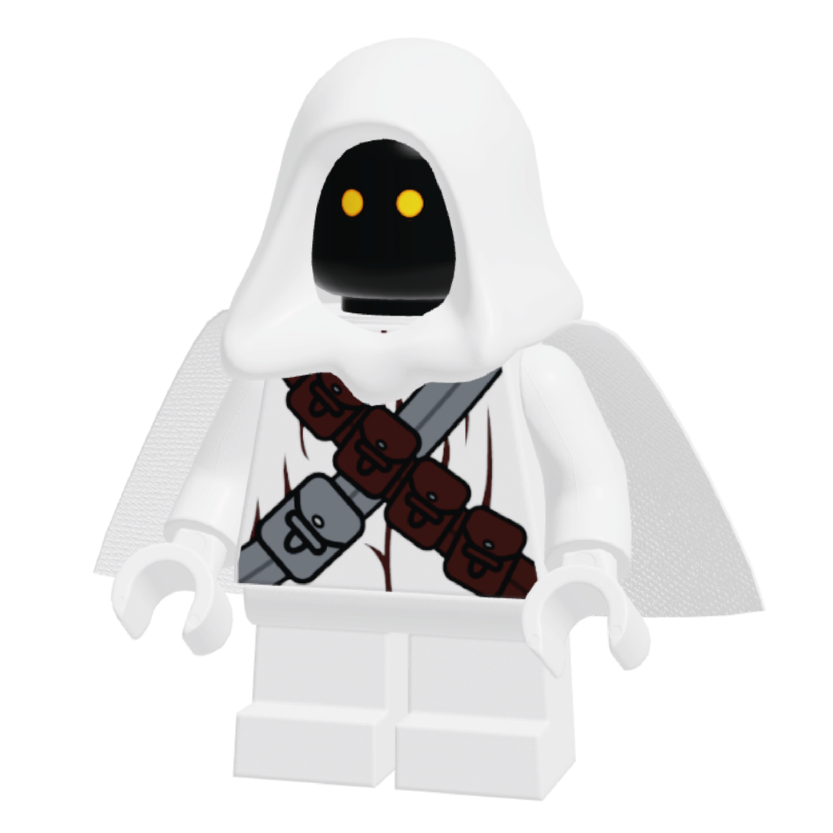 SW Customs Jawa Minifigure White Series – Hall of Bricks