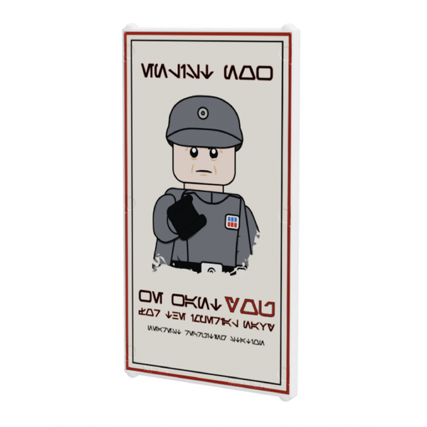 4x6 Poster Propaganda We Want You designed by Brickotar – Hall of Bricks