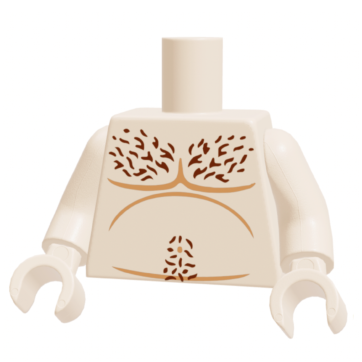 Fat & Hairy Torso Light Nougat – Hall of Bricks