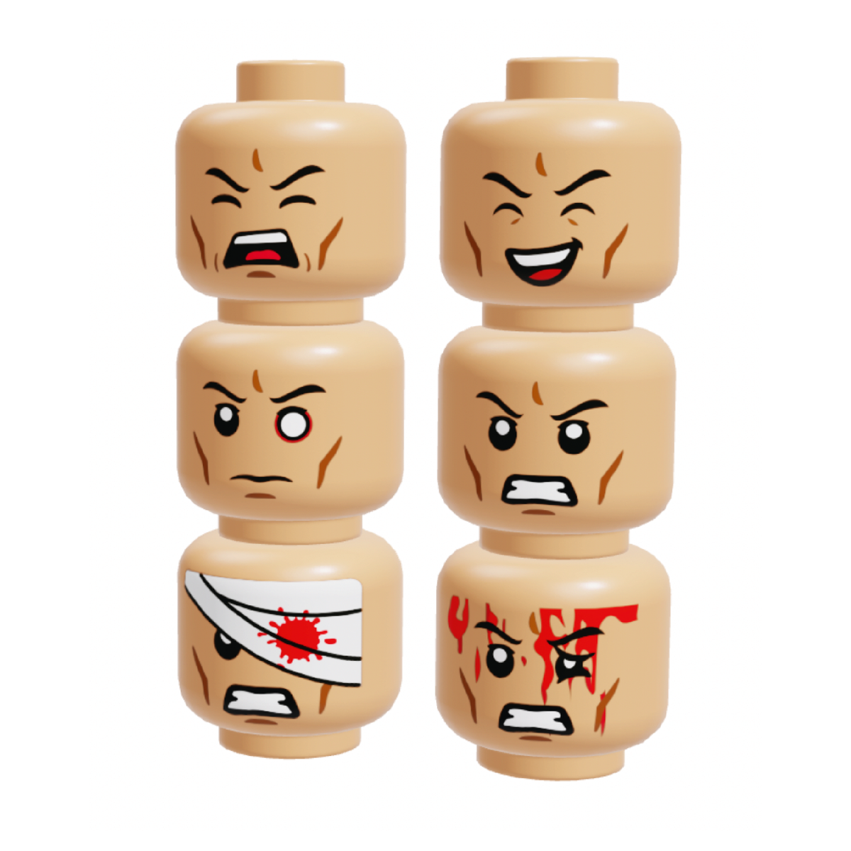 Clone Heads Moods 6-Pack by Sandstorm Customs – Hall of Bricks