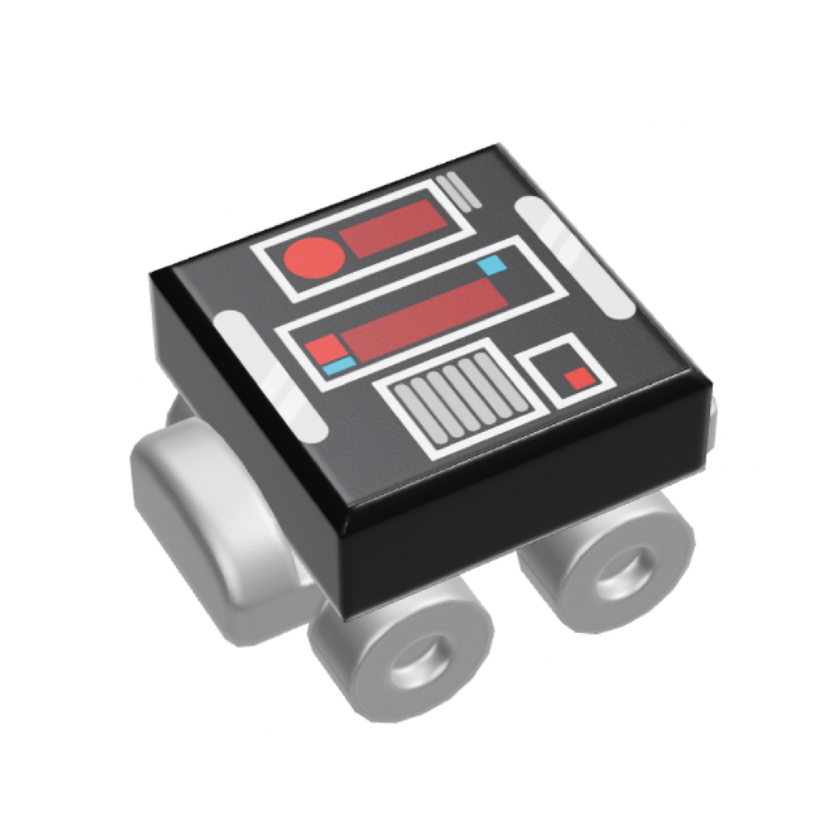 LEGO® 1x1 Tile Starpath Unit Black Silver – Hall of Bricks